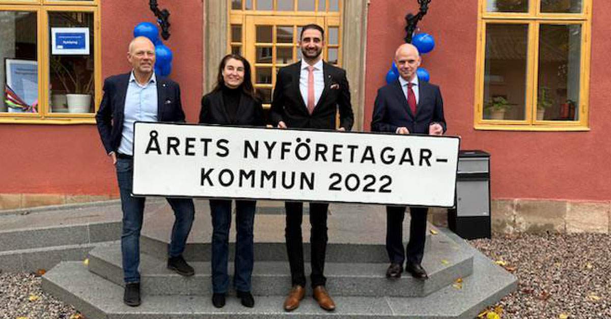 Nyköpings kommun vann priset Årets nyföretagarkommun 2022 ...